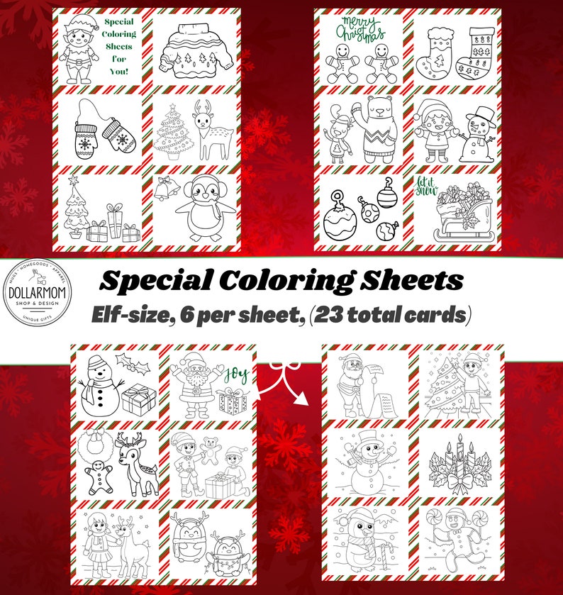 Printable Elf Activity Kit, Christmas Games, Santa Letter (PDF) - Etsy