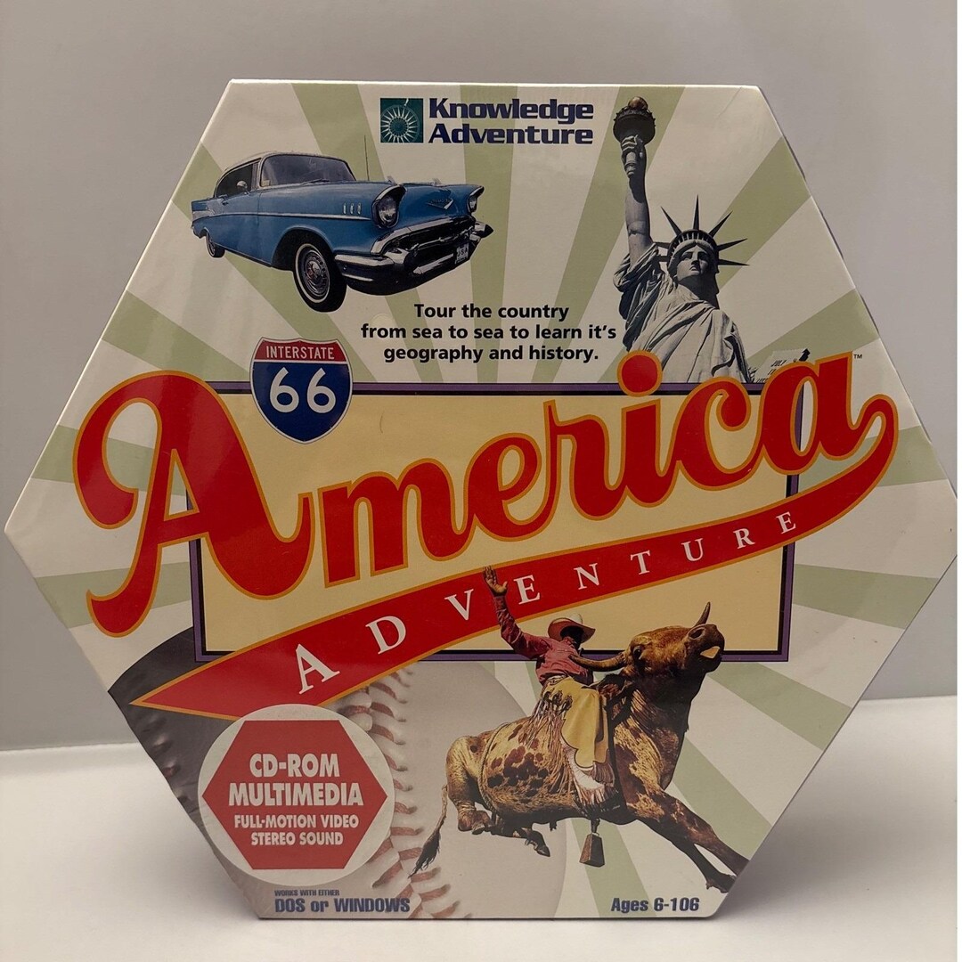 Knowledge Adventure America Adventure PC Game Cd-rom DOS Windows ...