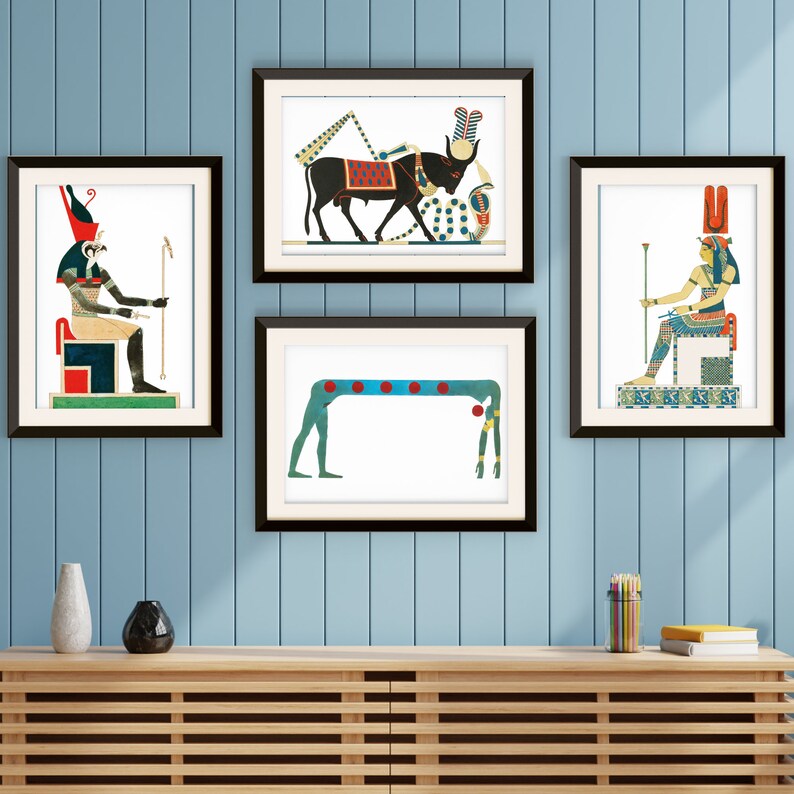 Vintage Egyptian Art Prints: Pharaoh Paintings (digital Download) - Etsy