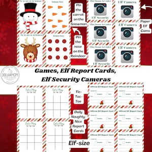 Christmas Games Elf Kit, Printable Elf Activities, Welcome Letter, Elf ...