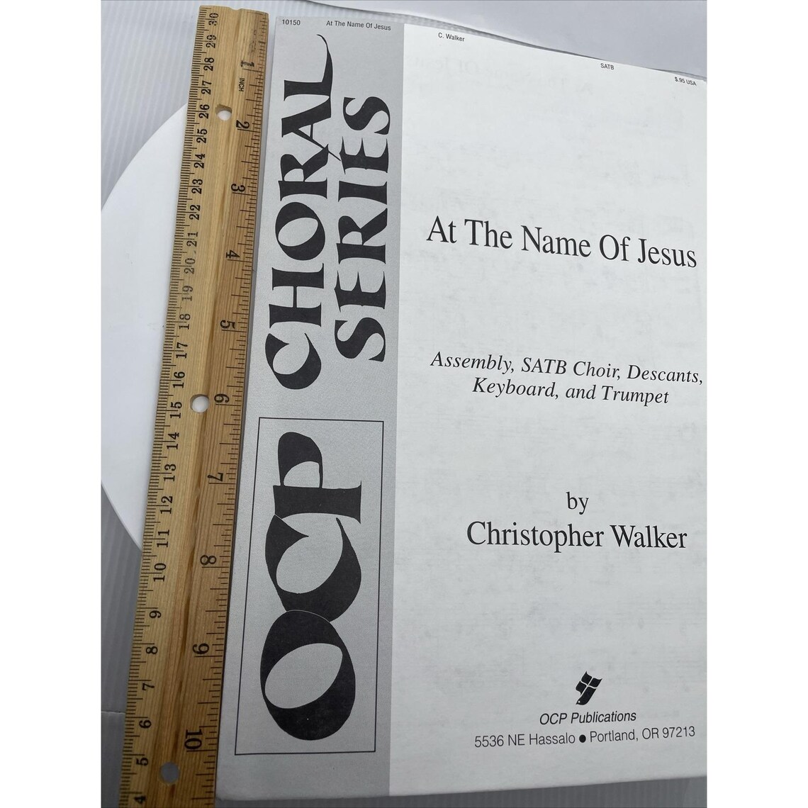 At the Name of Jesus by Christopher Walker (sheet Music 1995) OCP ...