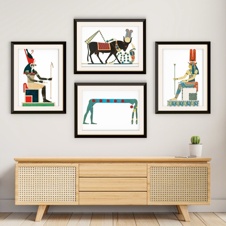 Vintage Egyptian Art Prints: Pharaoh Paintings (digital Download) - Etsy