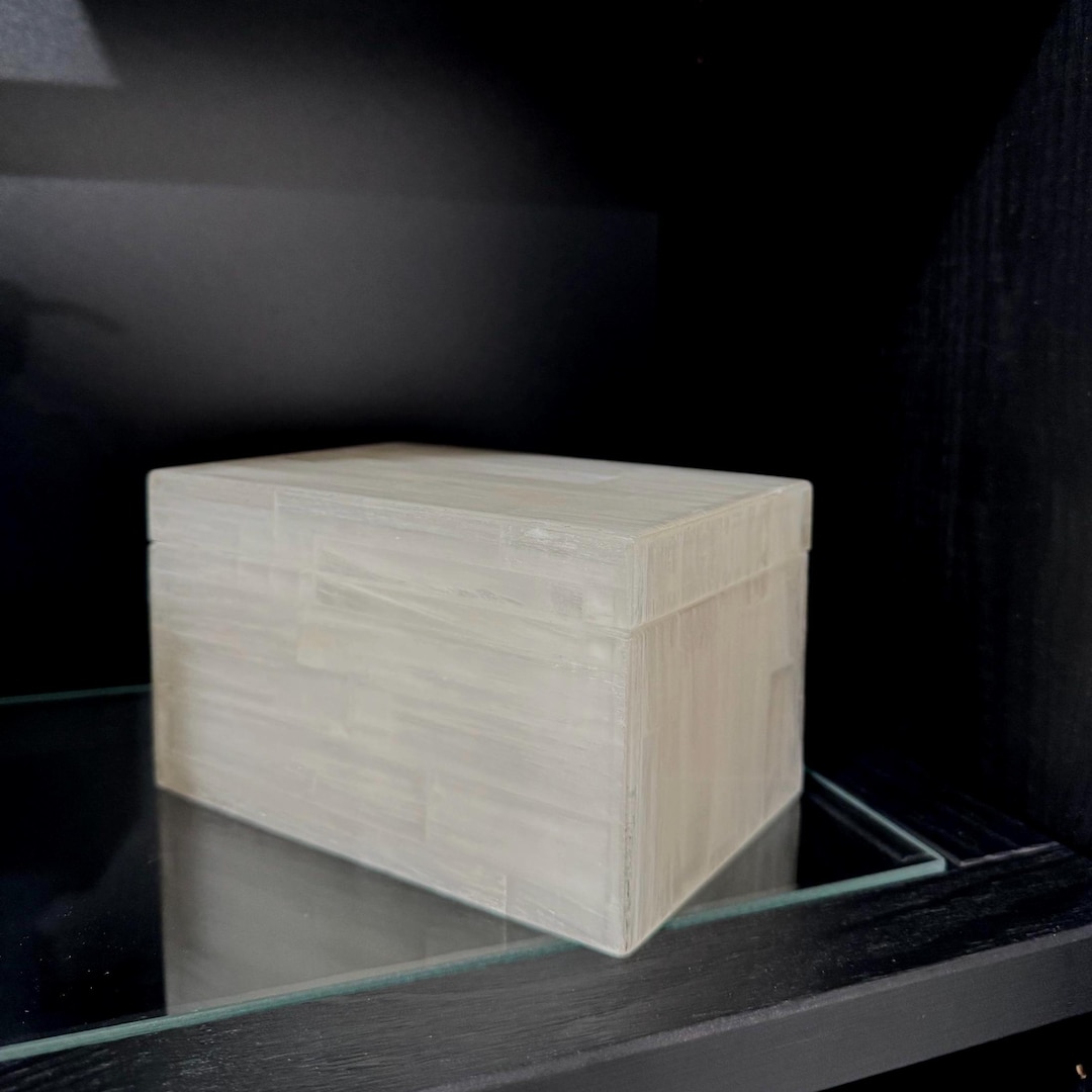 Selenite Jewelry Box: Natural Stone Tarot Card Holder - Etsy