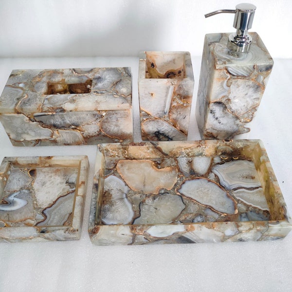 Stone Bathroom Accessories - Etsy