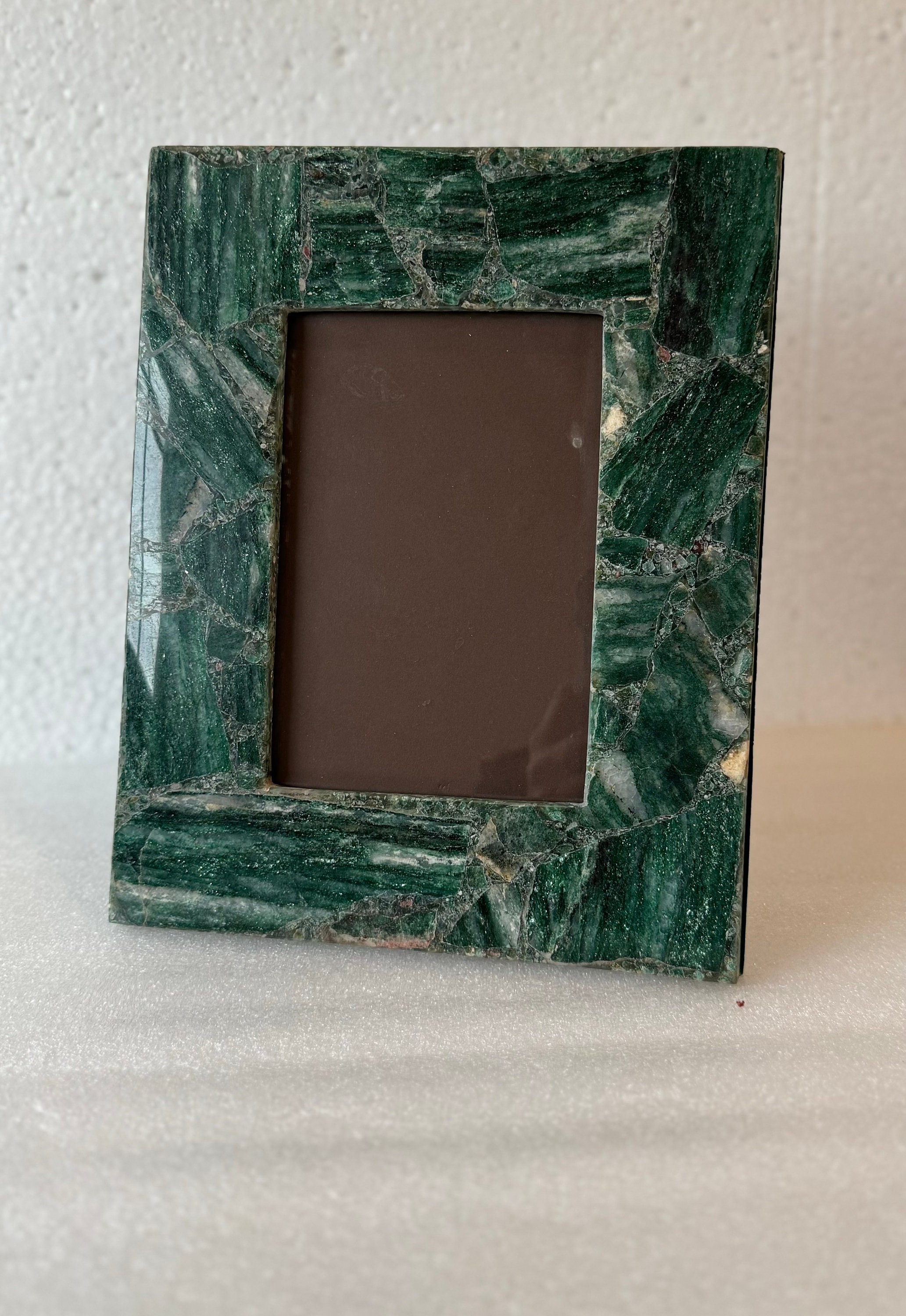 Handcrafted Green Aventurine Photo Frame: Luxury Crystal Decor - Etsy