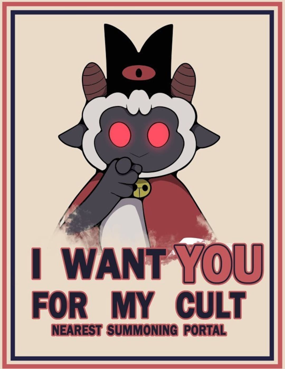 Cult of the Lamb Cult Recruitment 8.5 X 11 Print - Etsy
