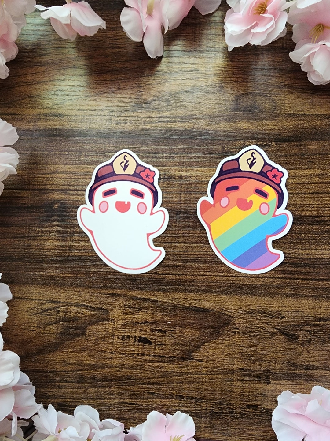 Genshin Impact Hu Tao Ghost Stickers - Etsy