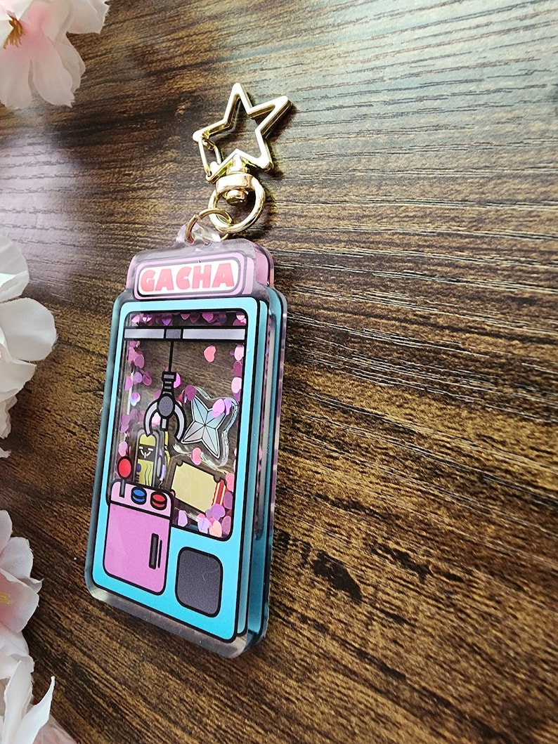 Gacha Claw Machine Acrylic Shaker Charm - Etsy