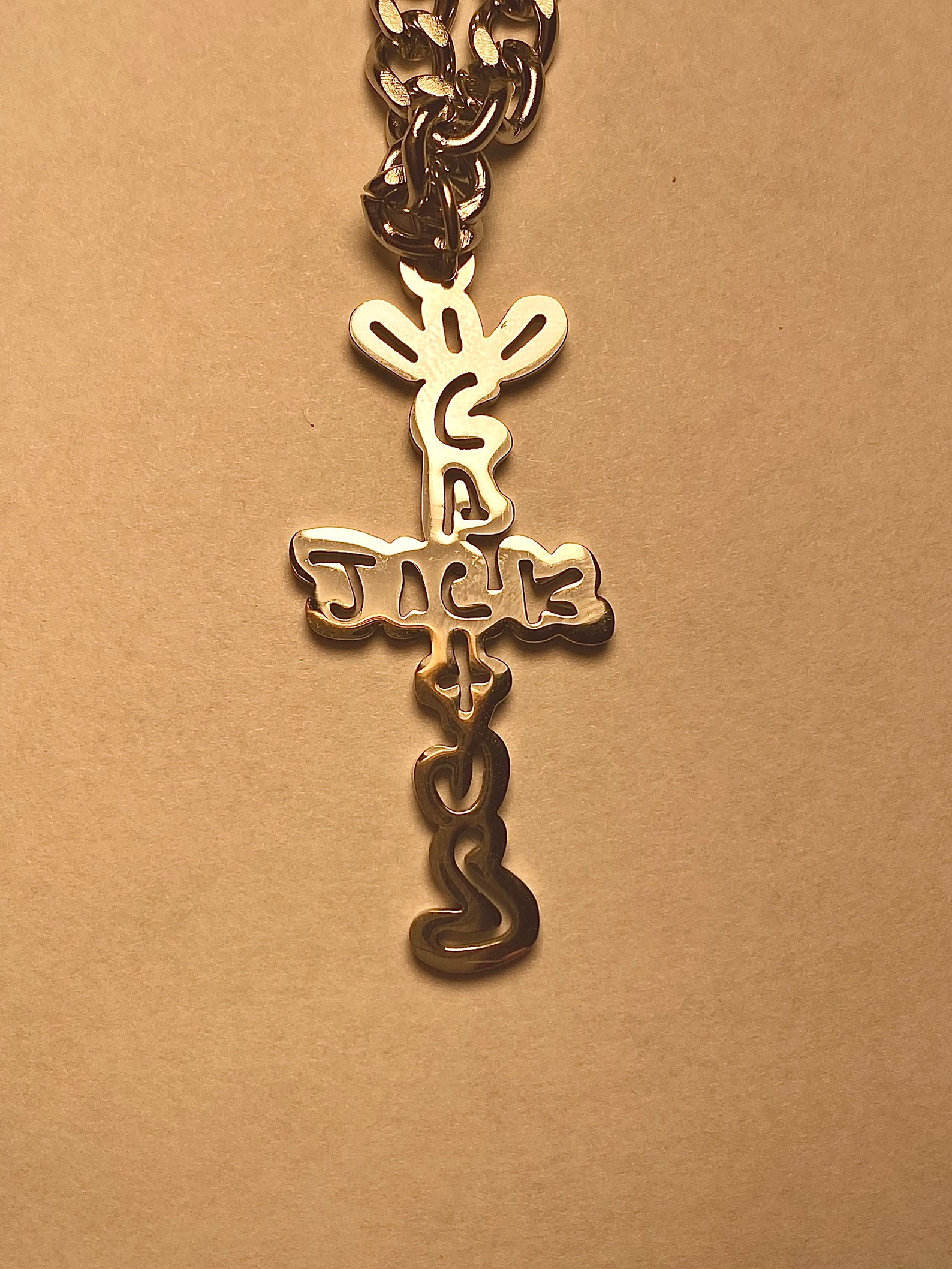 Travis Scott- Cactus Jack Silver Necklace - Etsy