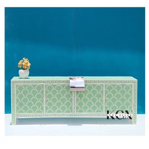 Bone Inlay Media Console , Bone Inlay Media Cabinet , Bone Inlay ...