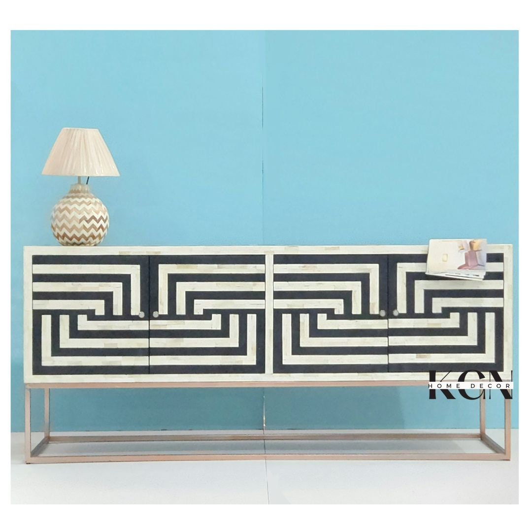 Bone Inlay Media Console , Bone Inlay Media Cabinet , Bone Inlay ...