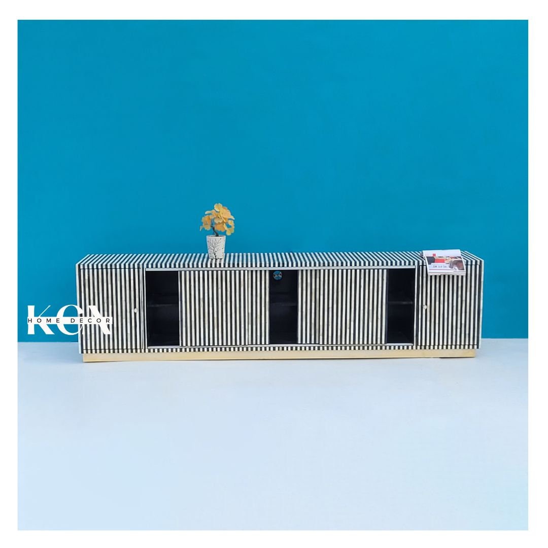 Bone Inlay Media Console Entertainment Unit for Living Room - Etsy