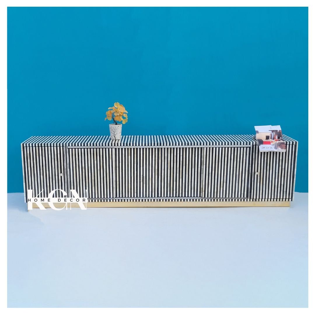 Bone Inlay Media Console Entertainment Unit for Living Room - Etsy