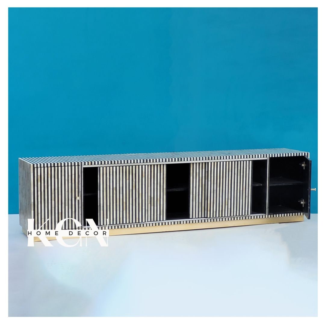 Bone Inlay Media Console Entertainment Unit for Living Room - Etsy