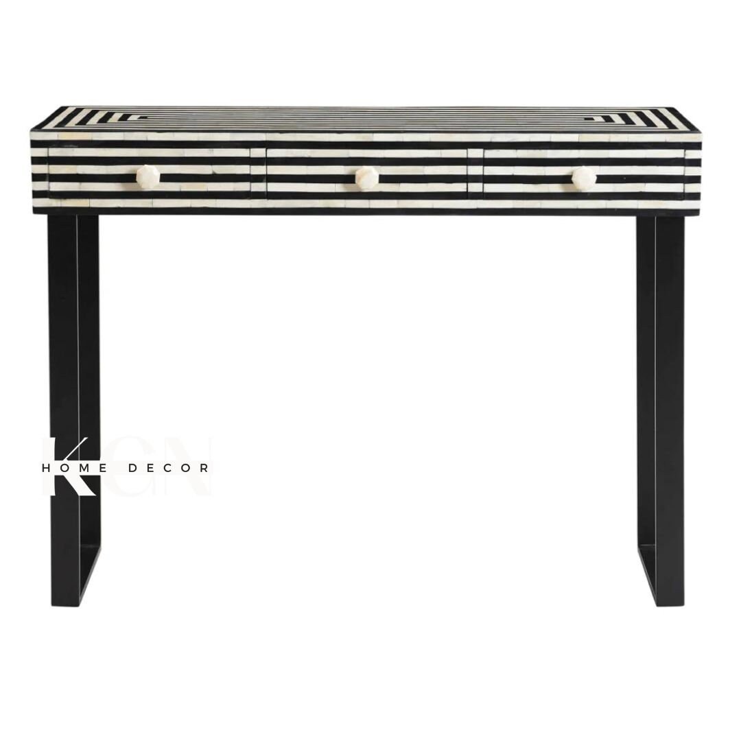 Bone Inlay Console Table , Bone Inlay Work Desk , Laptop Table ,floral ...