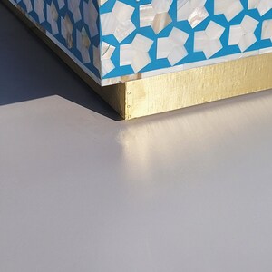 Mother of Pearl Inlay Coffee Table , MOP Inlay Center Table , Bone ...