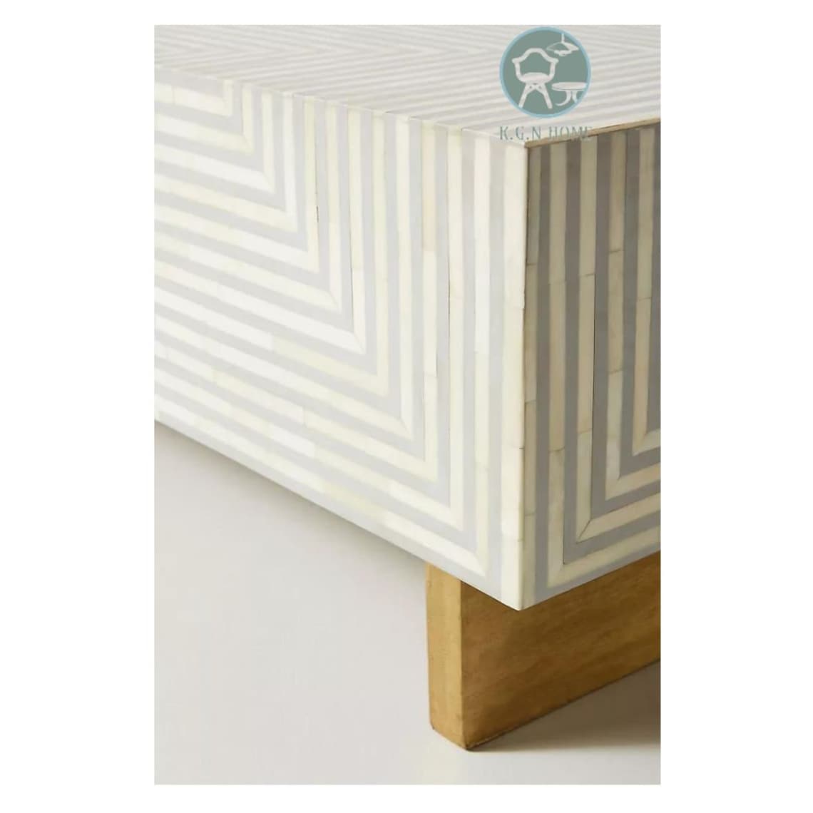 Bone Inlay Striped Coffee Table Bone Inlay Furniture Bone - Etsy