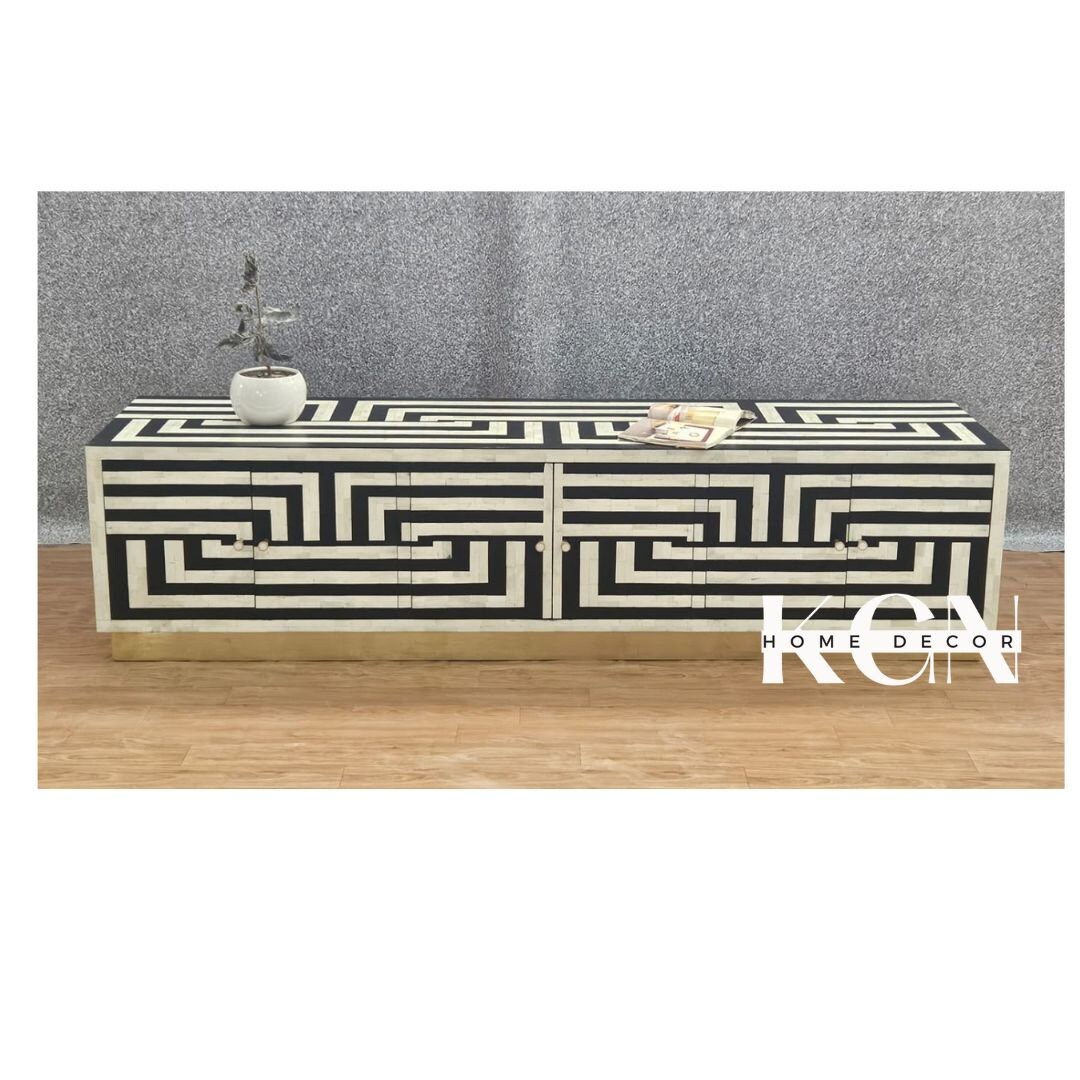 Bone Inlay Media Console , Bone Inlay Media Cabinet , Bone Inlay ...