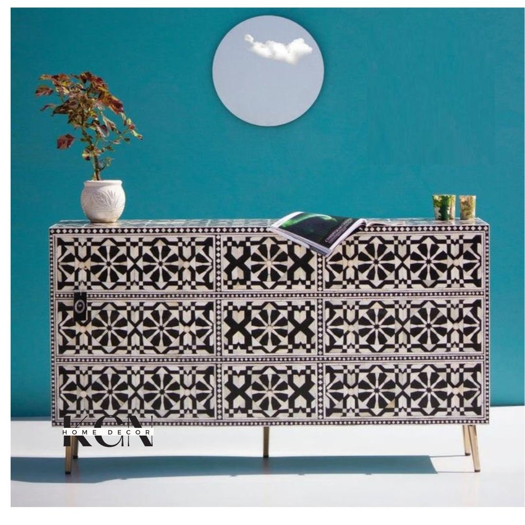 Bone Inlay Moroccan 9 Drawers , Bone Inlay 9 Drawers Dresser Table ...