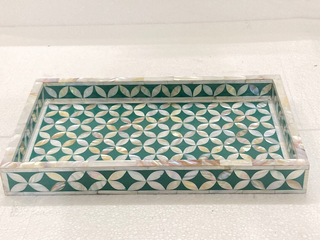 Bone Inlay Tray , Bone Inlay Serving Tray , Bone Inlay Décor Tray ...