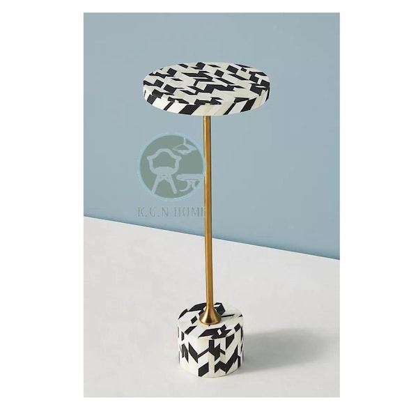 Bone Inlay End Table - Etsy