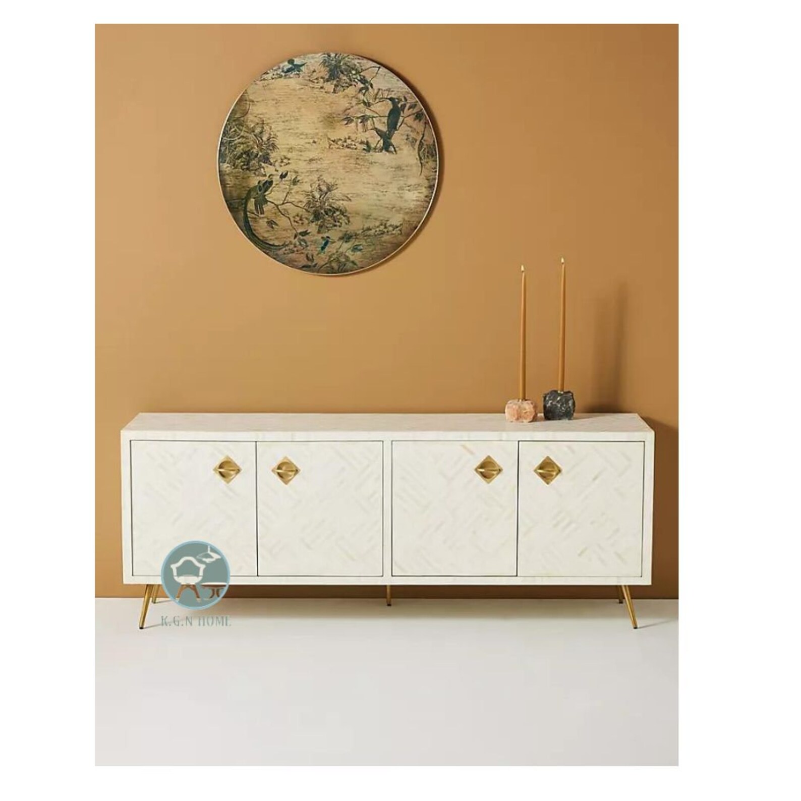 Bone Inlay Media Console Bone Inlay Media Cabinet Bone Etsy