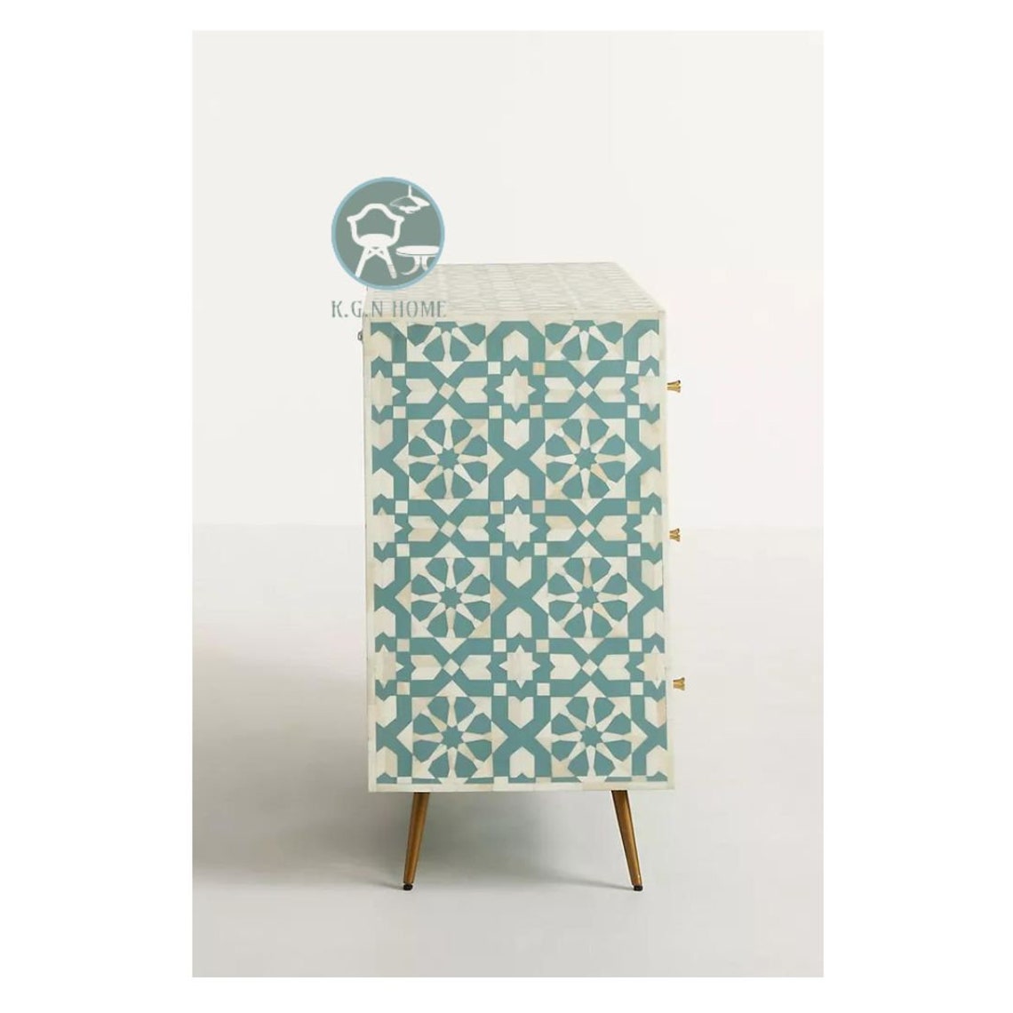 Bone Inlay Moroccan Six Drawer Dresser Bone Inlay Cabinet - Etsy