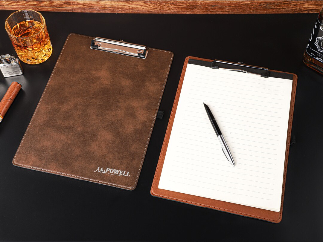 Custom Leather Clipboard Clipboard for Teacher Personalized - Etsy UK