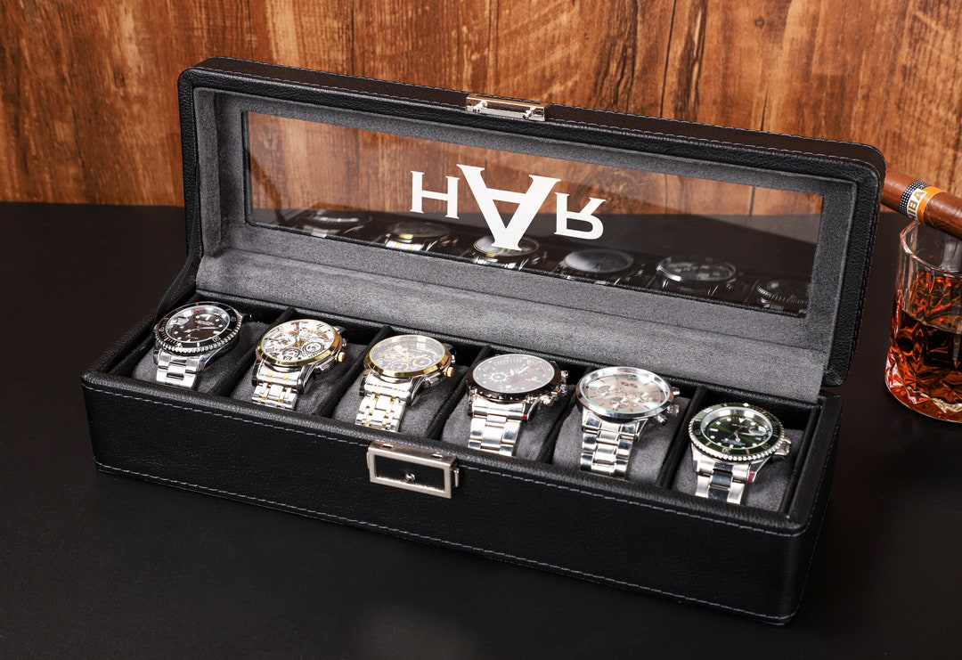 Custom Watch Box for Men Watch Organizer Watch Storage - Etsy