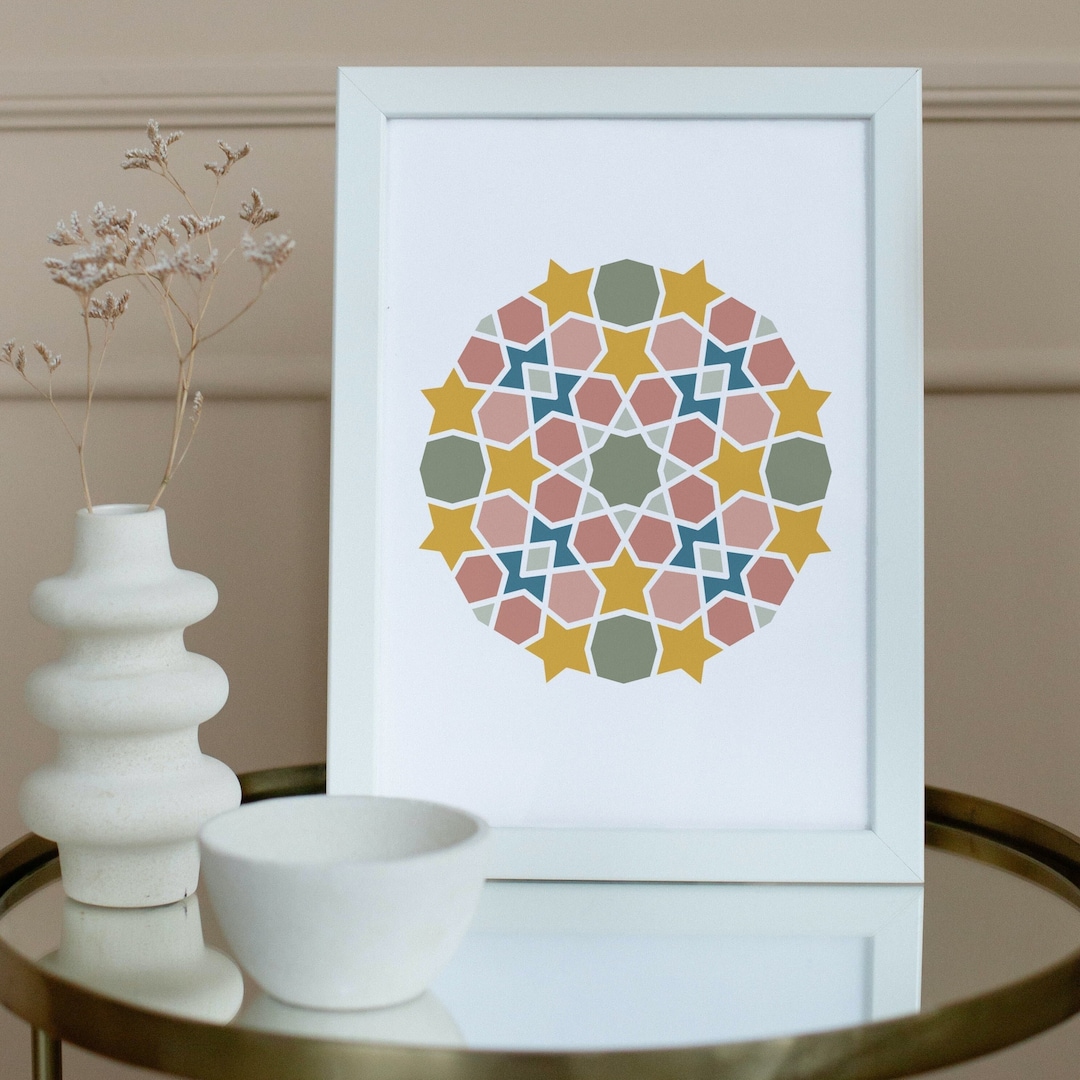 Islamic Geometry Wall Art Islamic Art Islamic Home Decor Islamic Print ...