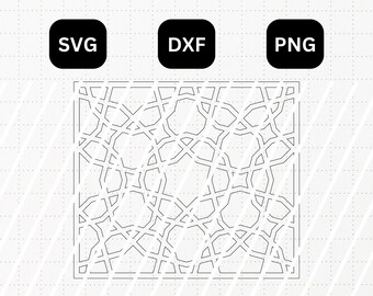 Islamic Geometry Pattern, Instant Download, SVG, PNG, DXF, Wood Cutting ...