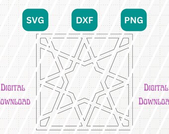 Islamic Geometry Vector - Etsy
