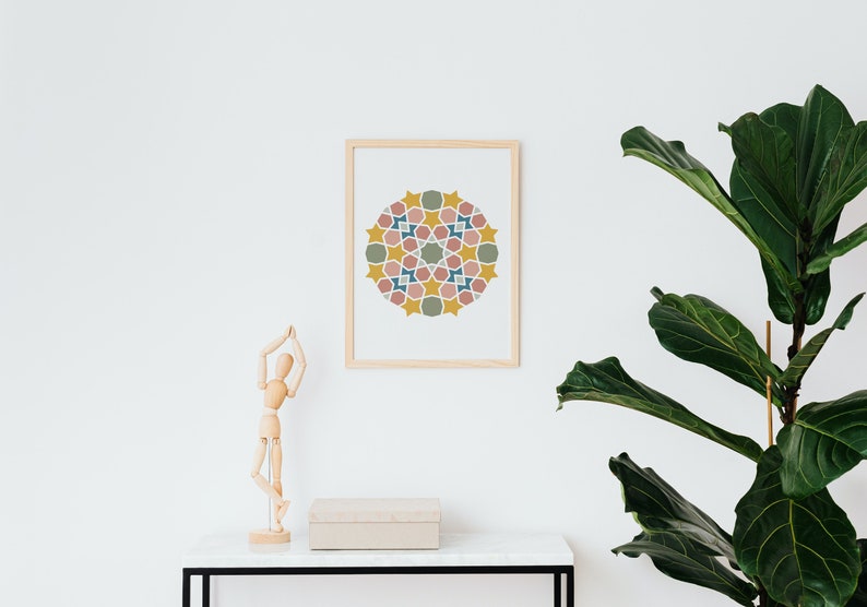 Islamic Geometry Wall Art Islamic Art Islamic Home Decor Islamic Print ...