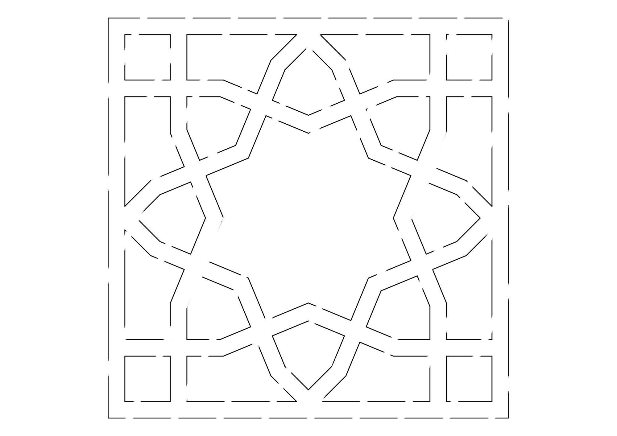 Islamic Geometry Pattern, Instant Download, SVG, PNG, DXF, Vector, Wood ...
