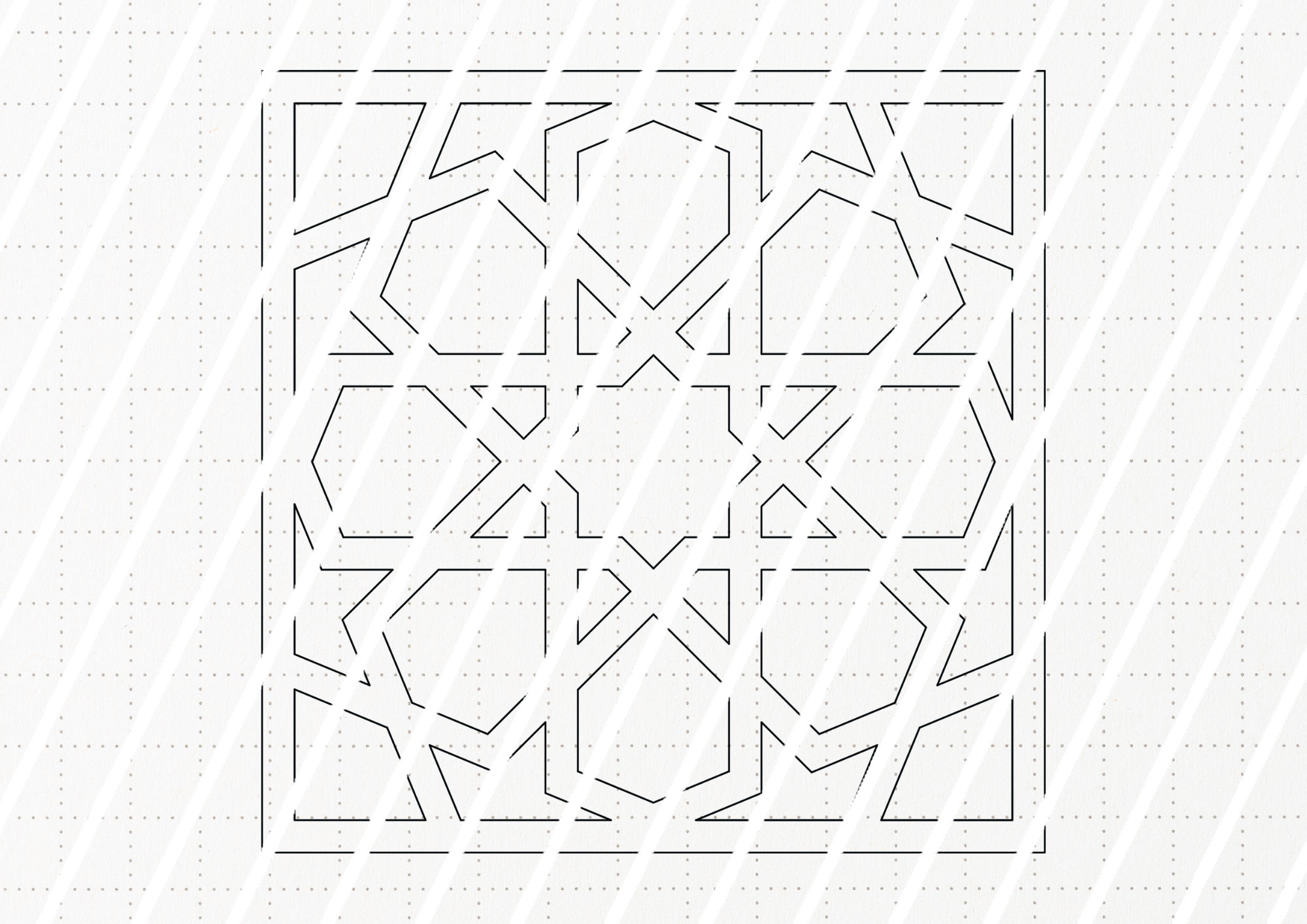Islamic Geometry Pattern, Instant Download, SVG, PNG, DXF, Wood Cutting ...