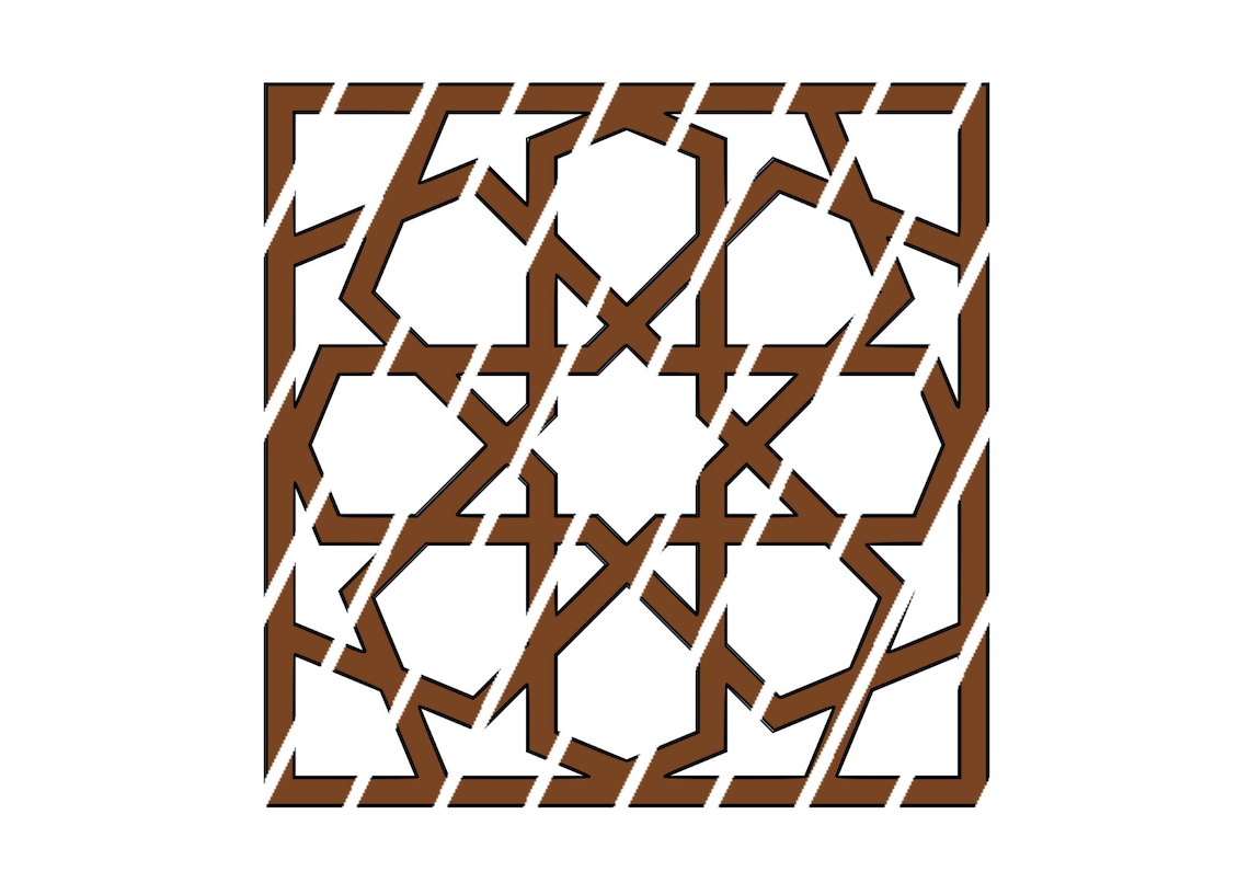 Islamic Geometry Pattern, Instant Download, SVG, PNG, DXF, Wood Cutting ...