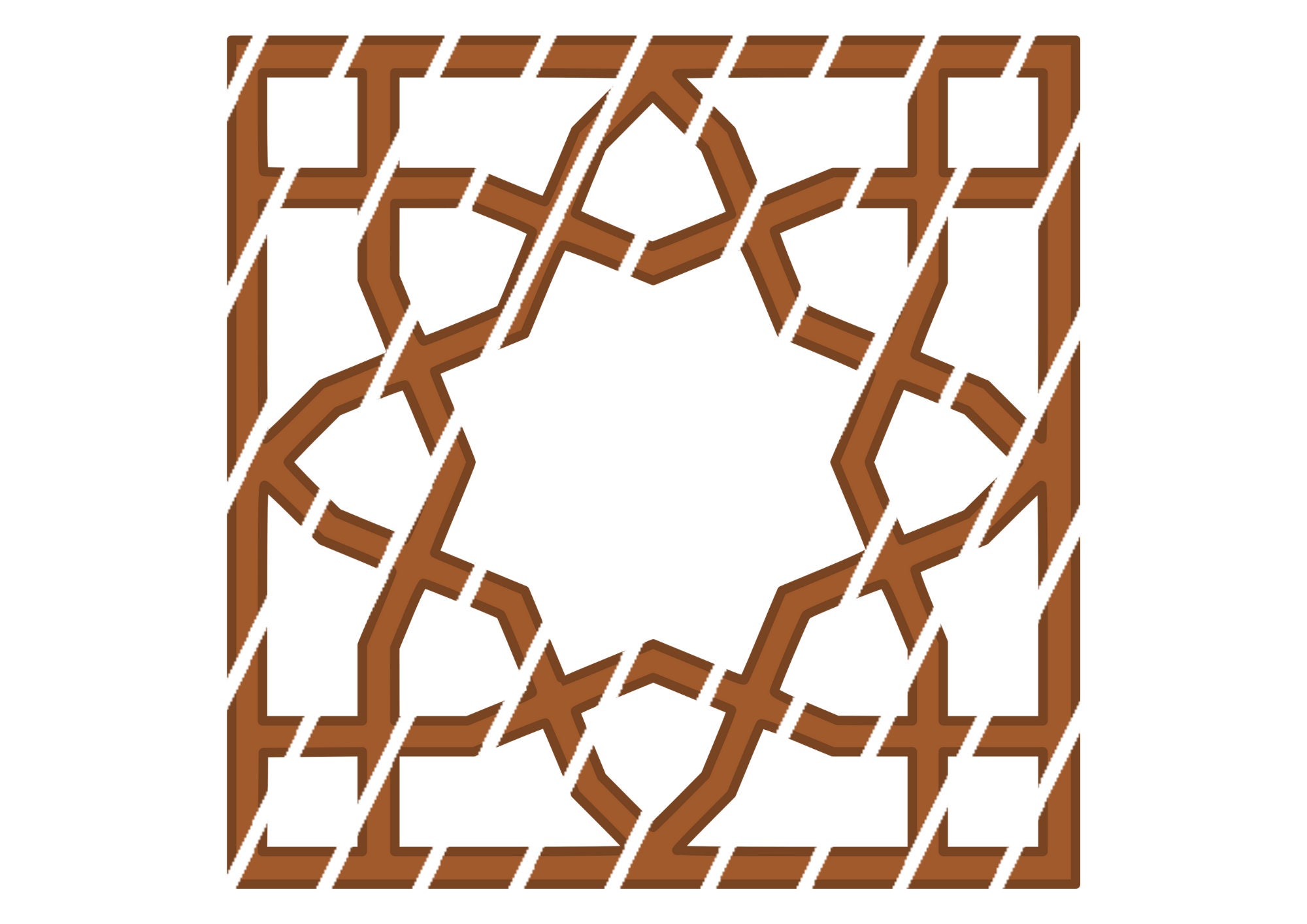 Islamic Geometry Pattern, Instant Download, SVG, PNG, DXF, Vector, Wood ...