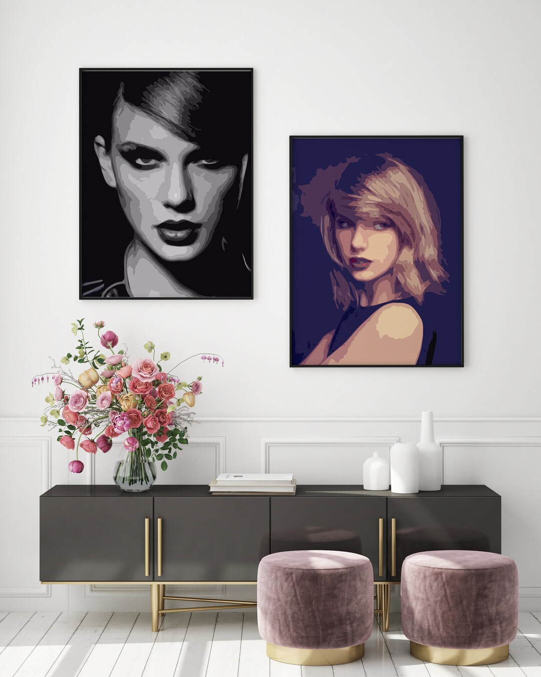 Taylor Swift Poster, Set of 2, Printable Wall Art, Graphic Design ...