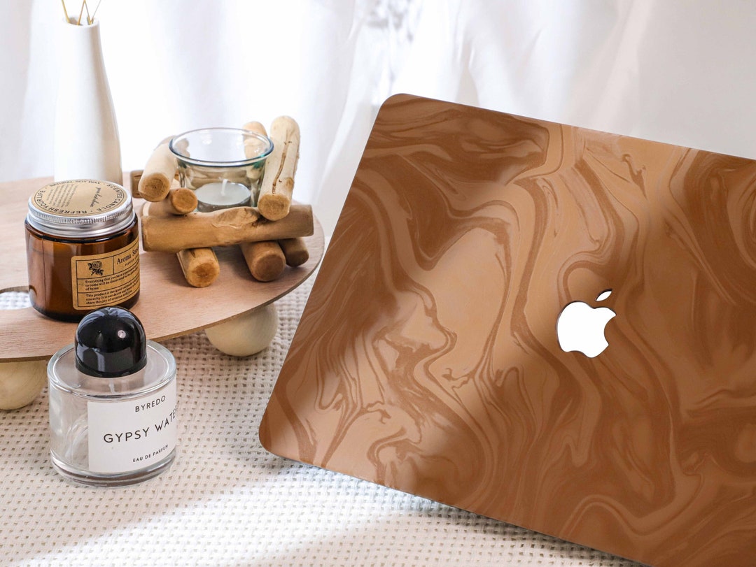 Brown Silky Leather MacBook Case for New MacBook M2 Air 13 A2681 Air15 ...