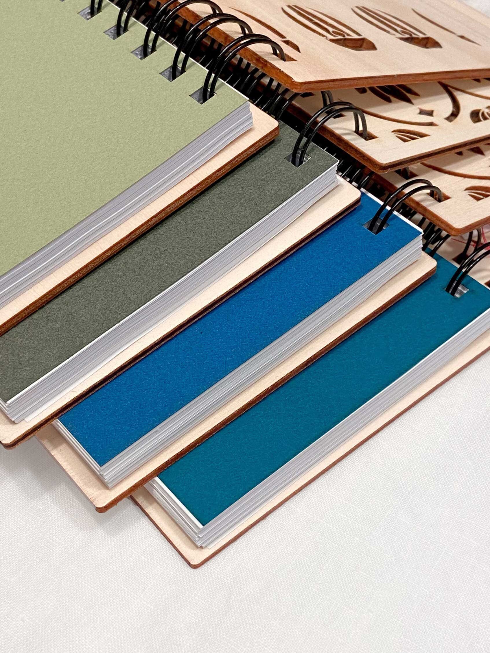 Pretty Little Notebook or Drawing Book in Wood Engraved With Indian ...