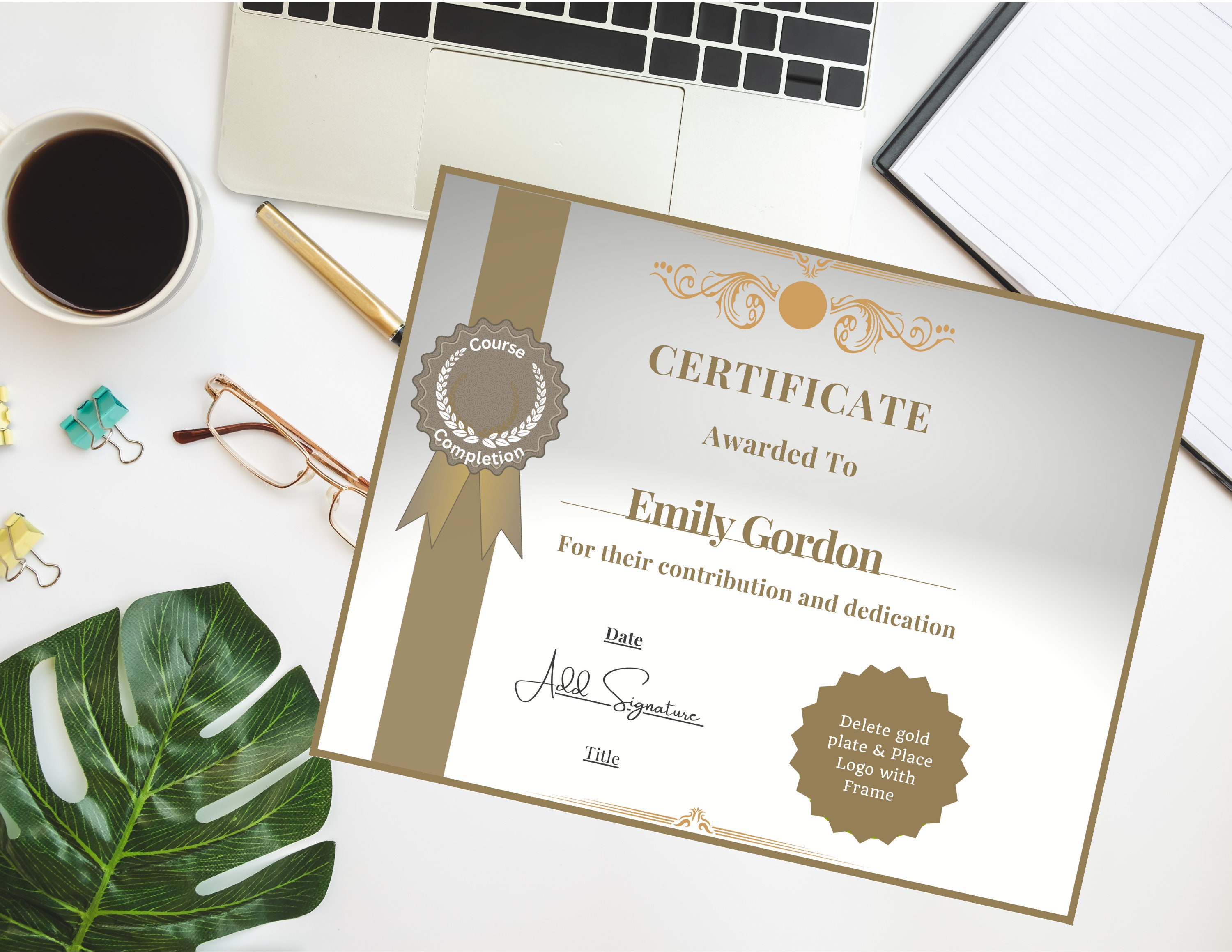 Editable Awards Certificate, Completion Certificate, Diploma ...