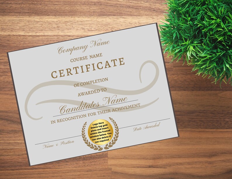 Editable Elegant Graduation Certificate. Fully Editable and Printable ...