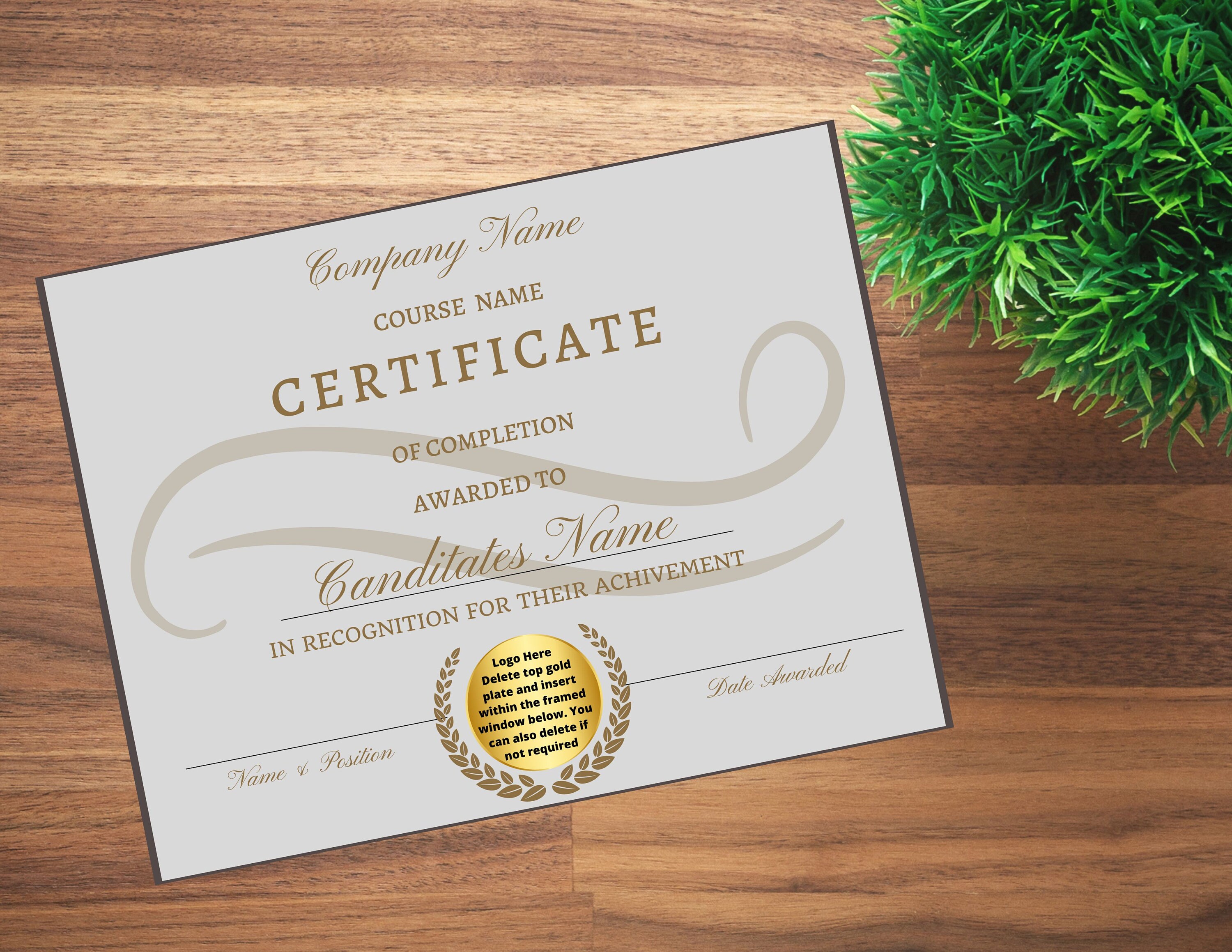 Editable Elegant Graduation Certificate. Fully Editable and Printable ...
