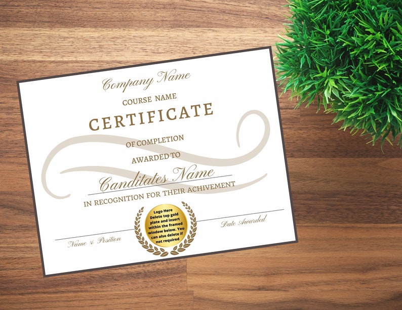 Editable Elegant Graduation Certificate. Fully Editable and Printable ...