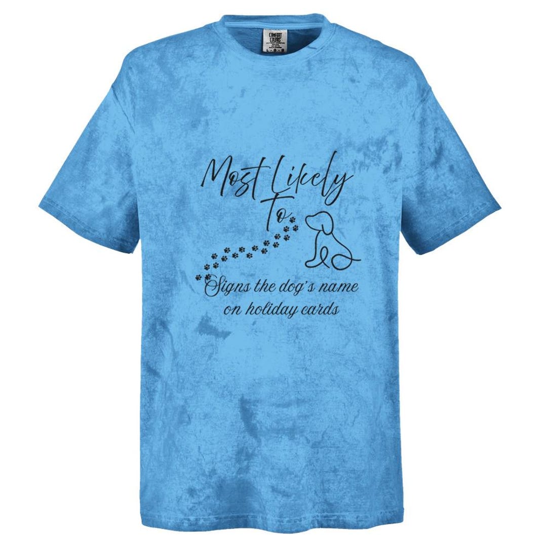 Signs Dog's Name....paw Print Path Tie-dye Crewneck T-shirt | Comfort ...