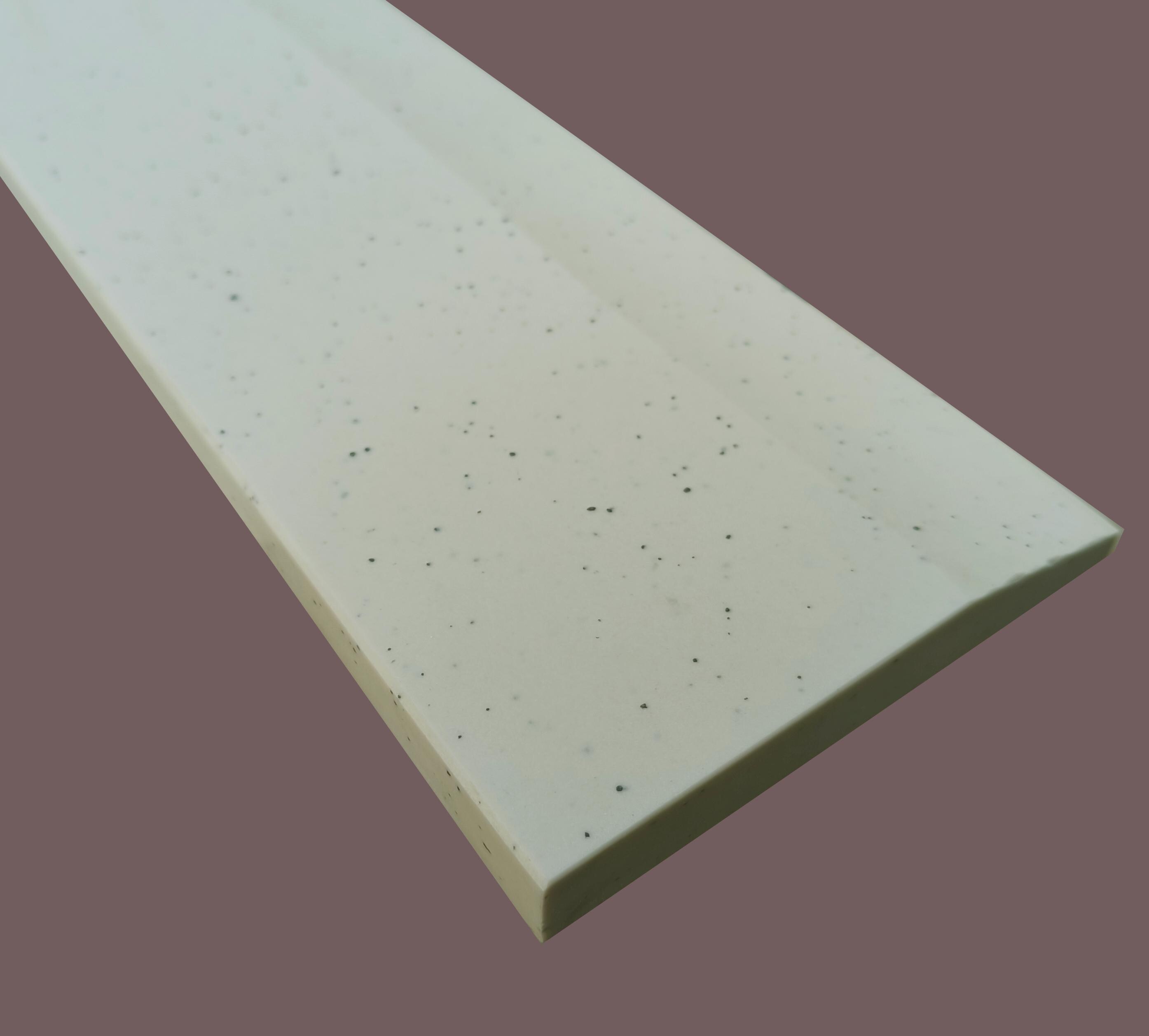 Galaxy Vanilla White Engineered Granite Threshold Marble Saddle Shower ...