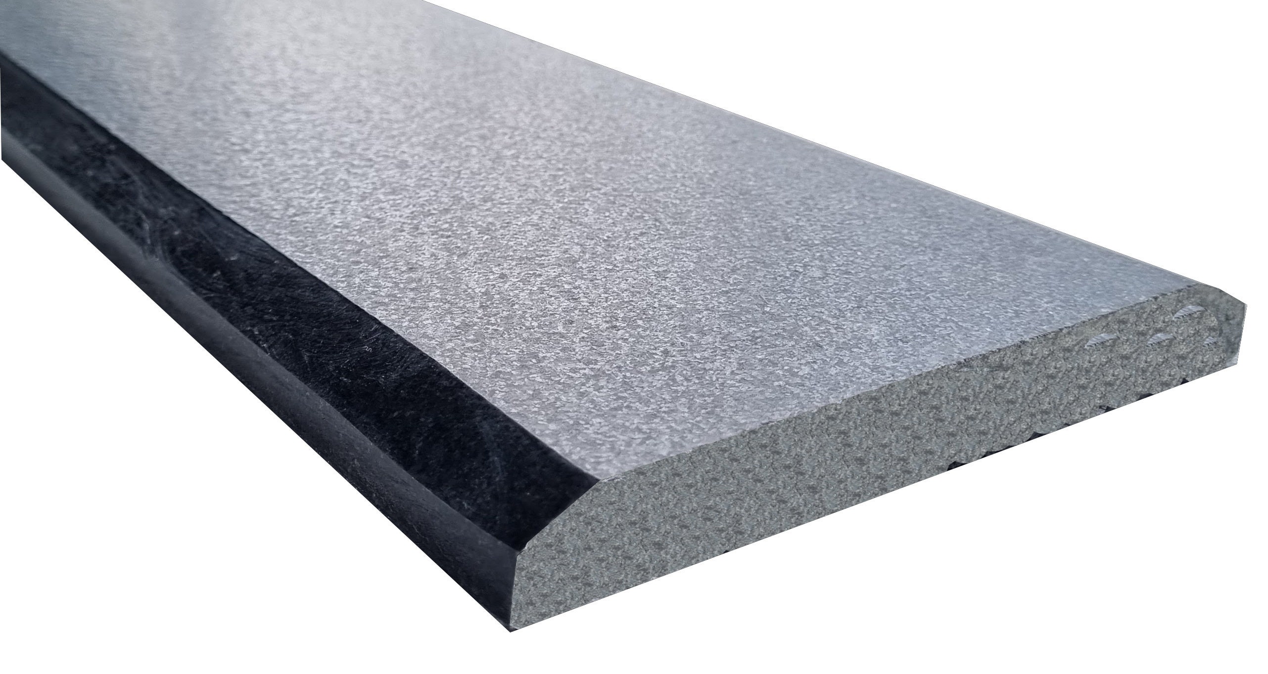 TR Stones Absolute Black Granite Threshold | Leather Finish | Beveled ...