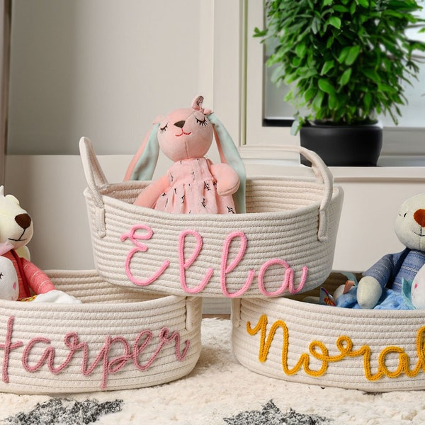 Monogram Basket - Etsy