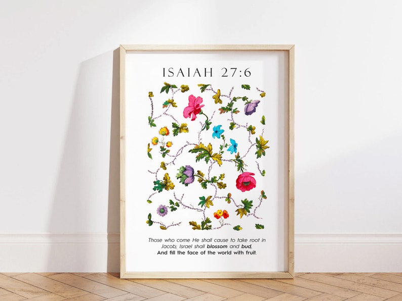 Isaiah 27:6 | KJV Bible Verse Printable | Digital Scripture Print ...
