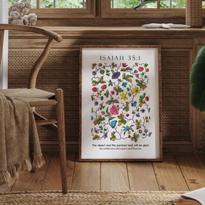 Isaiah 35:1 NIV | Bible Verse Wall Art | Digital Scripture Print ...